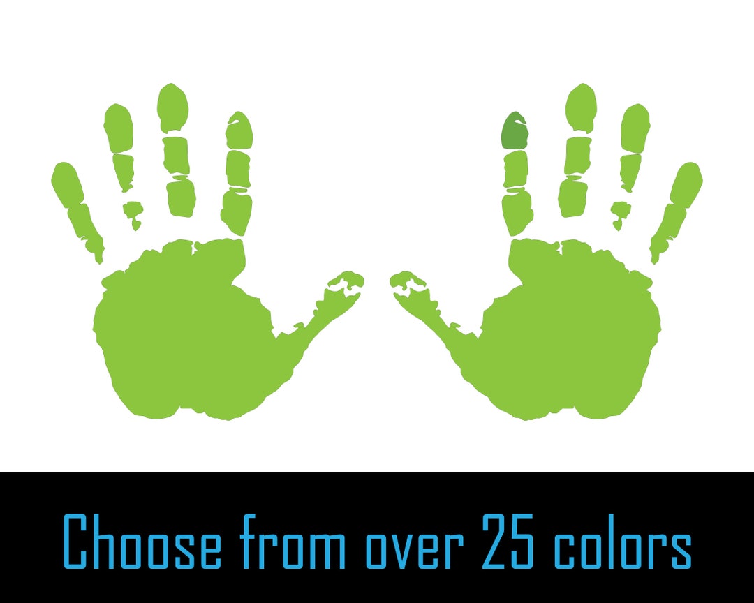 Set of 2 Hand Wave Vinyl Decal Sticker Left and Right - Etsy