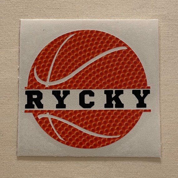 Basketball Name Ball With Dimple Print Vinyl Decal Sticker for - Etsy