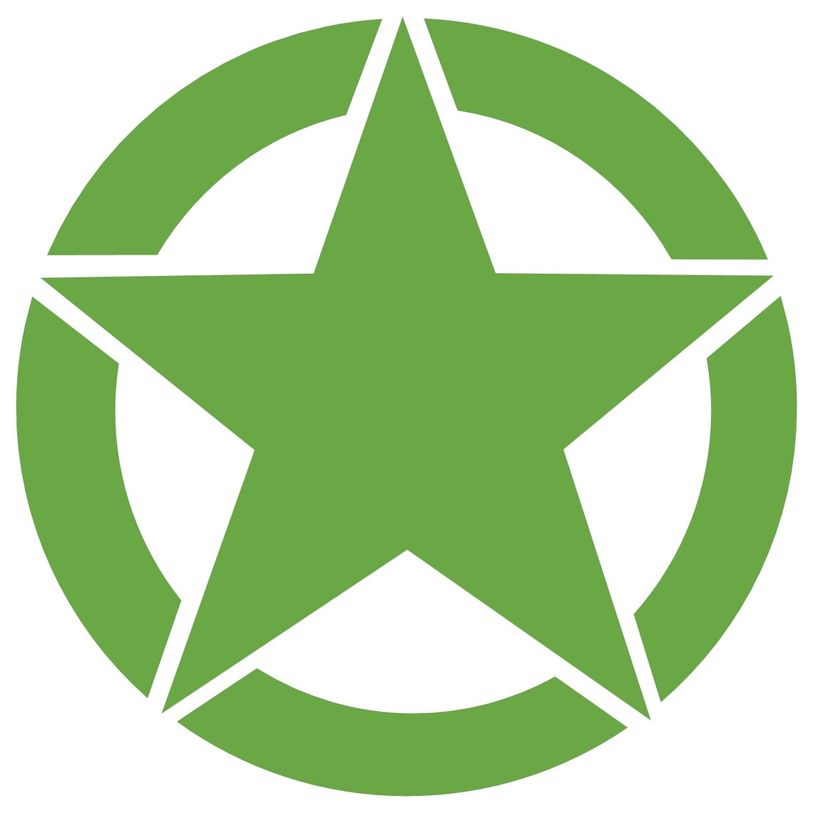Army Military Star Vinyl Decal Sticker - Etsy