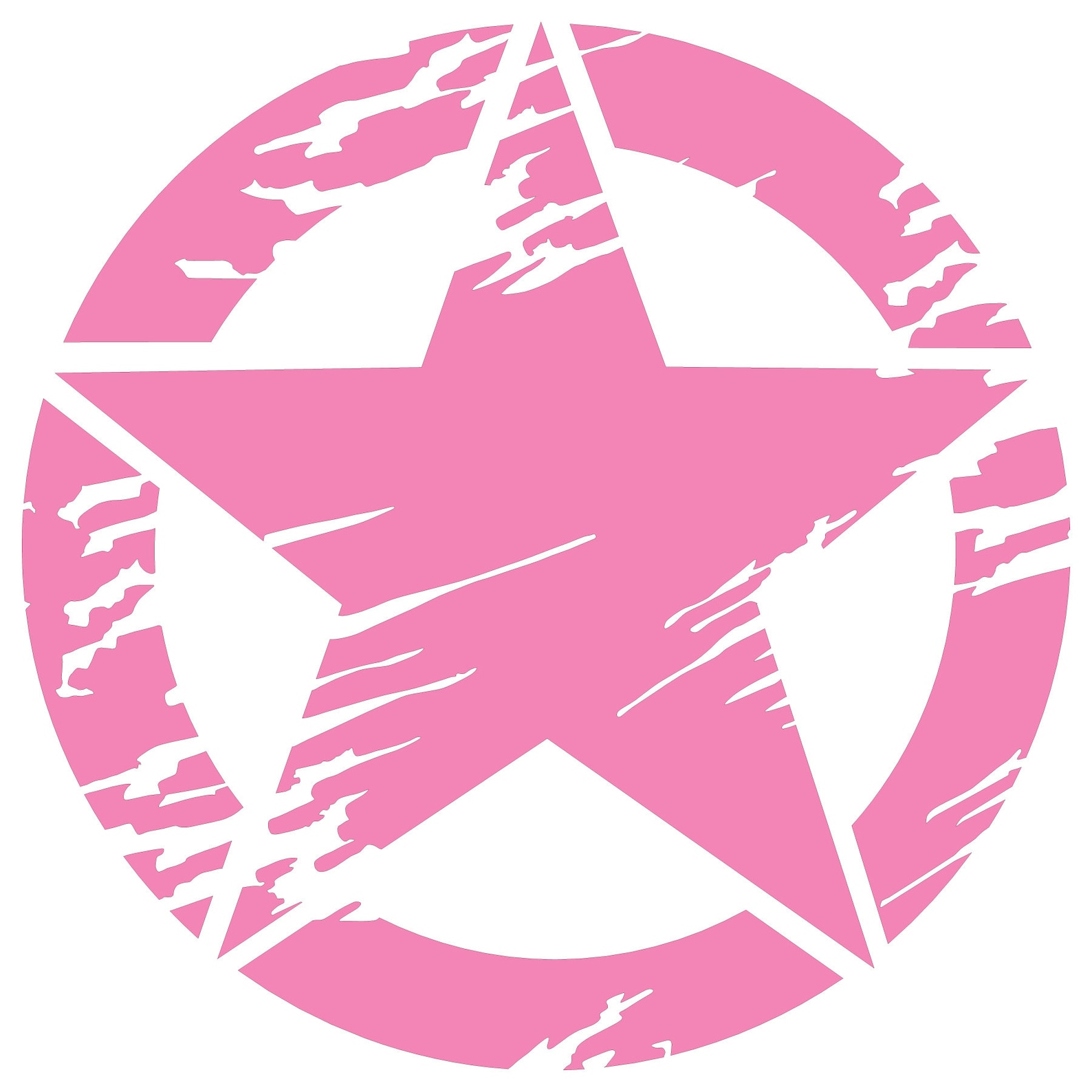 Distressed Army Star Vinyl Decal Sticker - Etsy