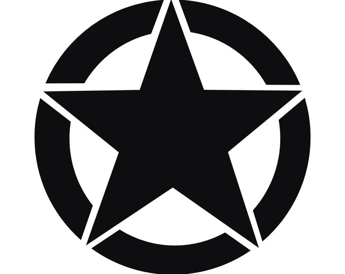 Army Military Star Vinyl Decal Sticker - Etsy