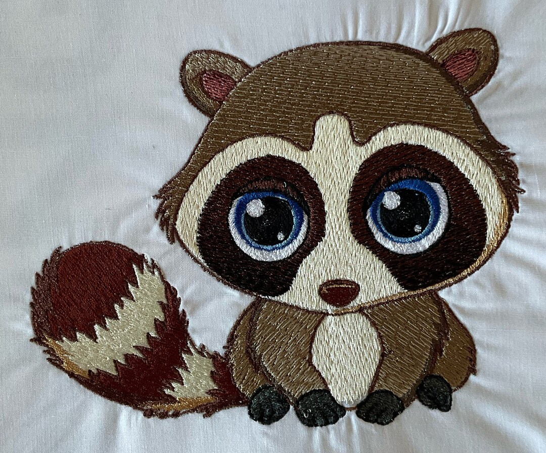 Baby Raccoon: Embroidery Design for Embroidery Machine - Etsy