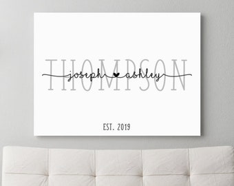 Husband Wife Name - Etsy
