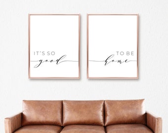 It's so Good to Be Home Quote Printable Typography Art - Etsy