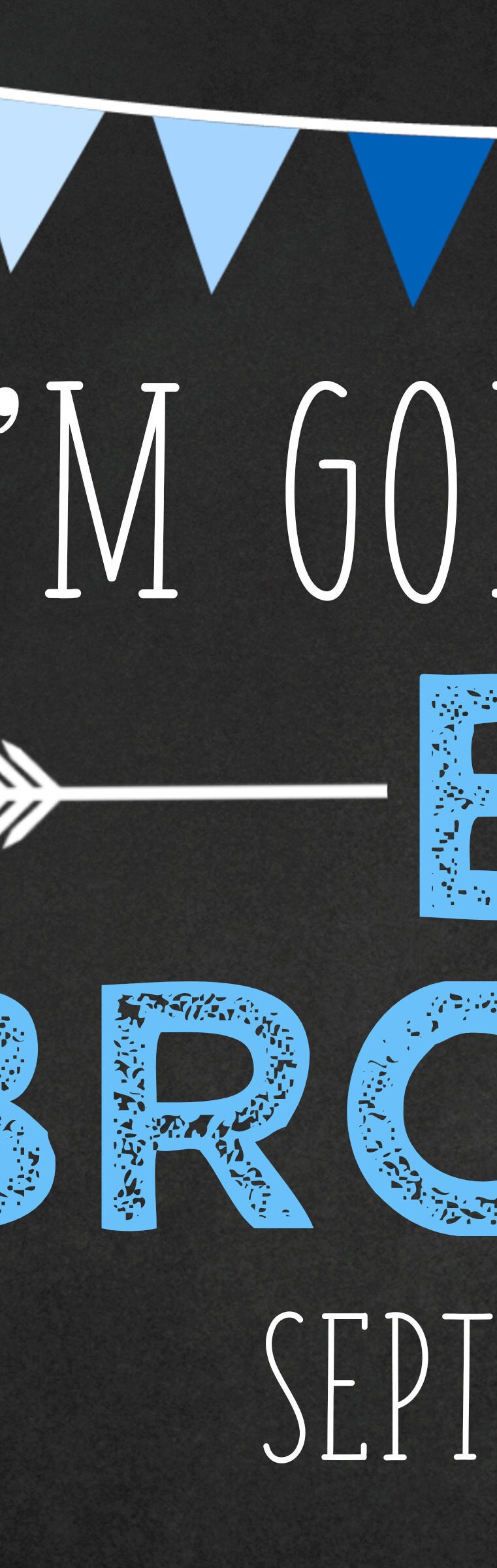 I'm Going to Be A Big Brother or Sister Baby Announcement | Etsy