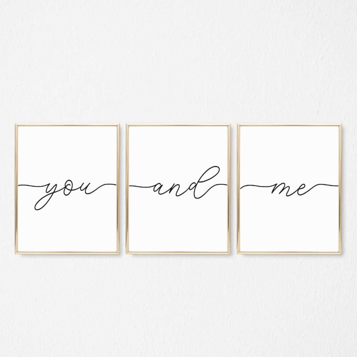 You and Me Printable Sign Set Bedroom Decor Living Room | Etsy