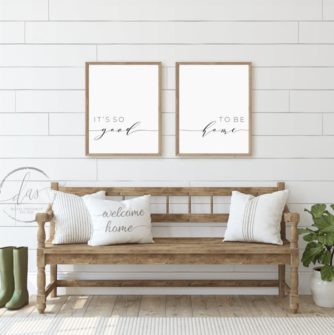 It's so Good to Be Home Printable Sign Set, Bedroom Quote Decor, Living ...