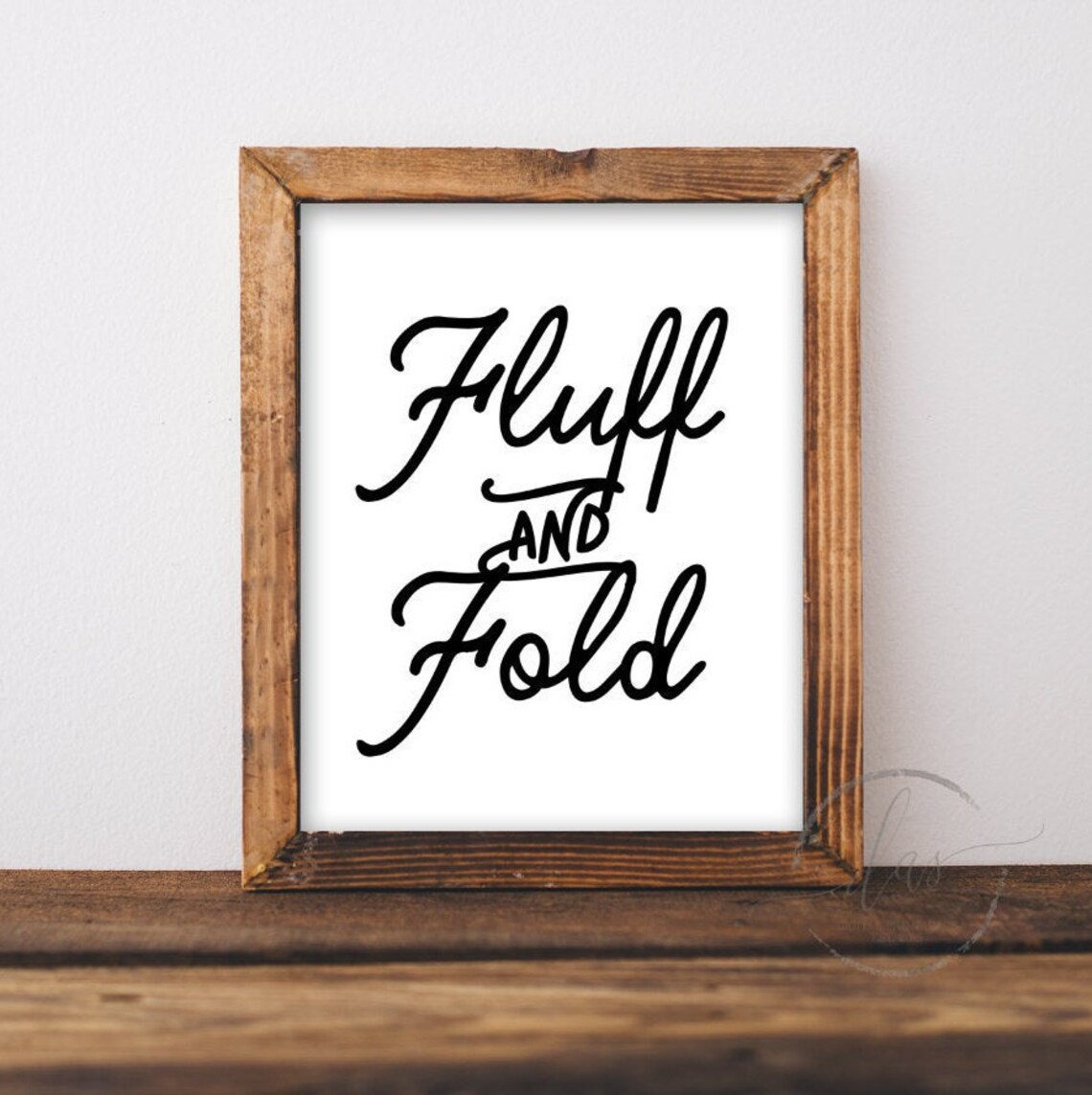 Fluff and Fold Printable Sign, Laundry Room Print, Bathroom Sign ...