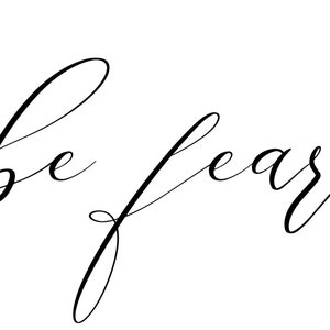Be Strong, Be Brave, Be Fearless Printable Wall Art Set, Inspirational ...