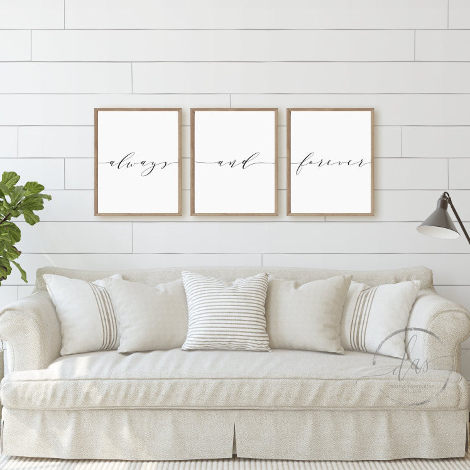 Always and Forever Printable Sign Set Matching Love Prints - Etsy