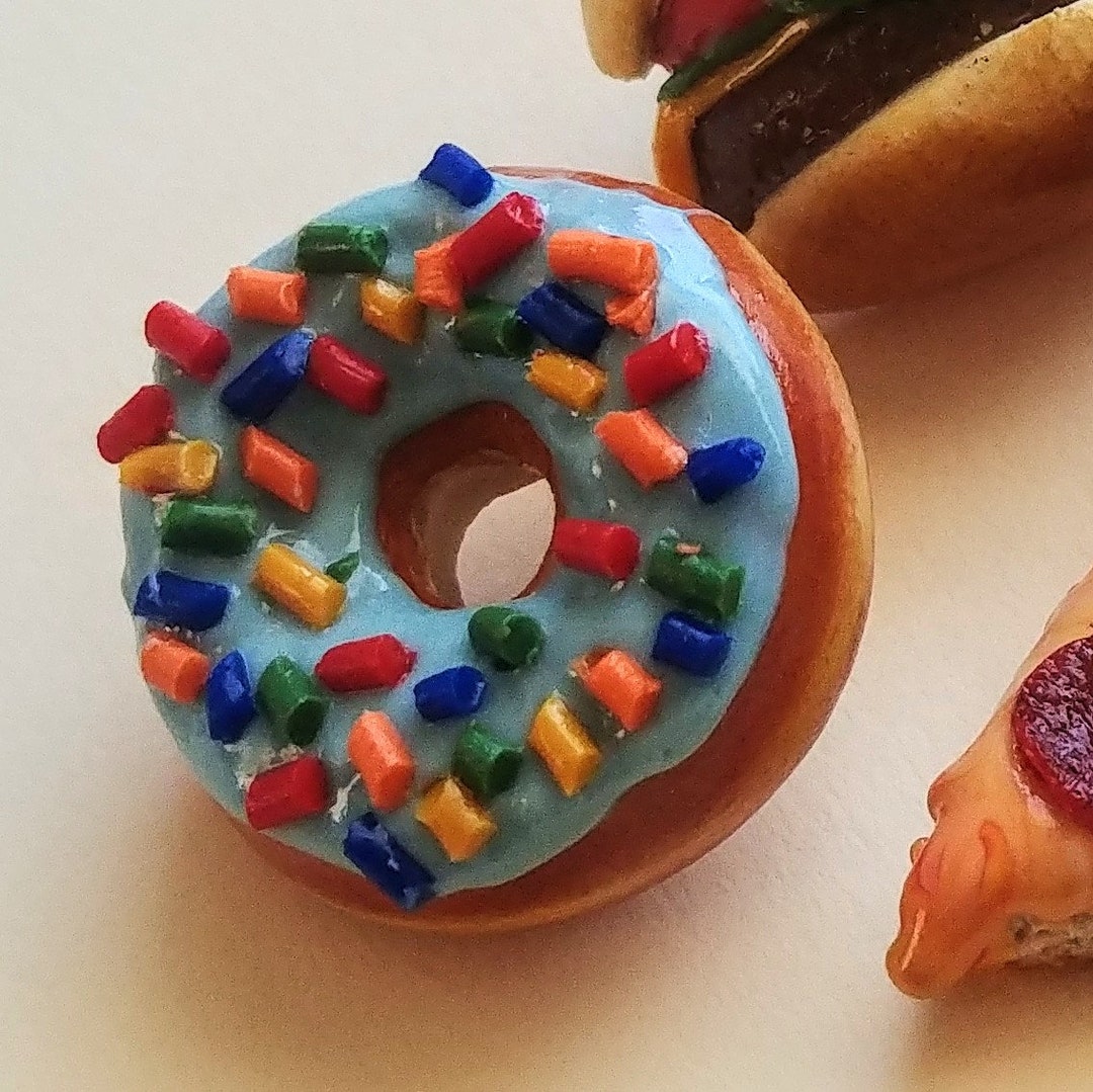 Miniature Donut Pin, Christmas Gift, Lapel Pin, Brooch, Bridesmaid Gift ...