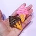 Slice of Cake Magnet, Miniature Polymer Clay Fake Food Magnets, Unique ...