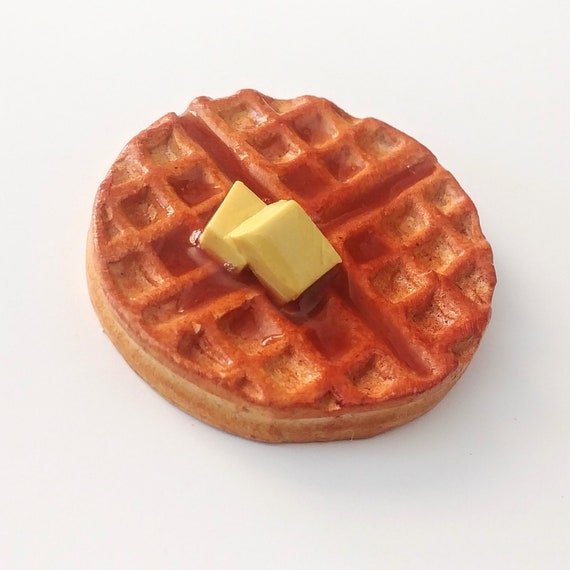 Belgian Waffle Magnet Cute Fridge Locker Bulletin Magnet | Etsy