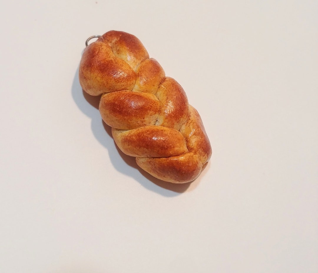 Challah Bread Keychain Charm, Miniature Food Jewelry, Bakery, Hanukkah ...