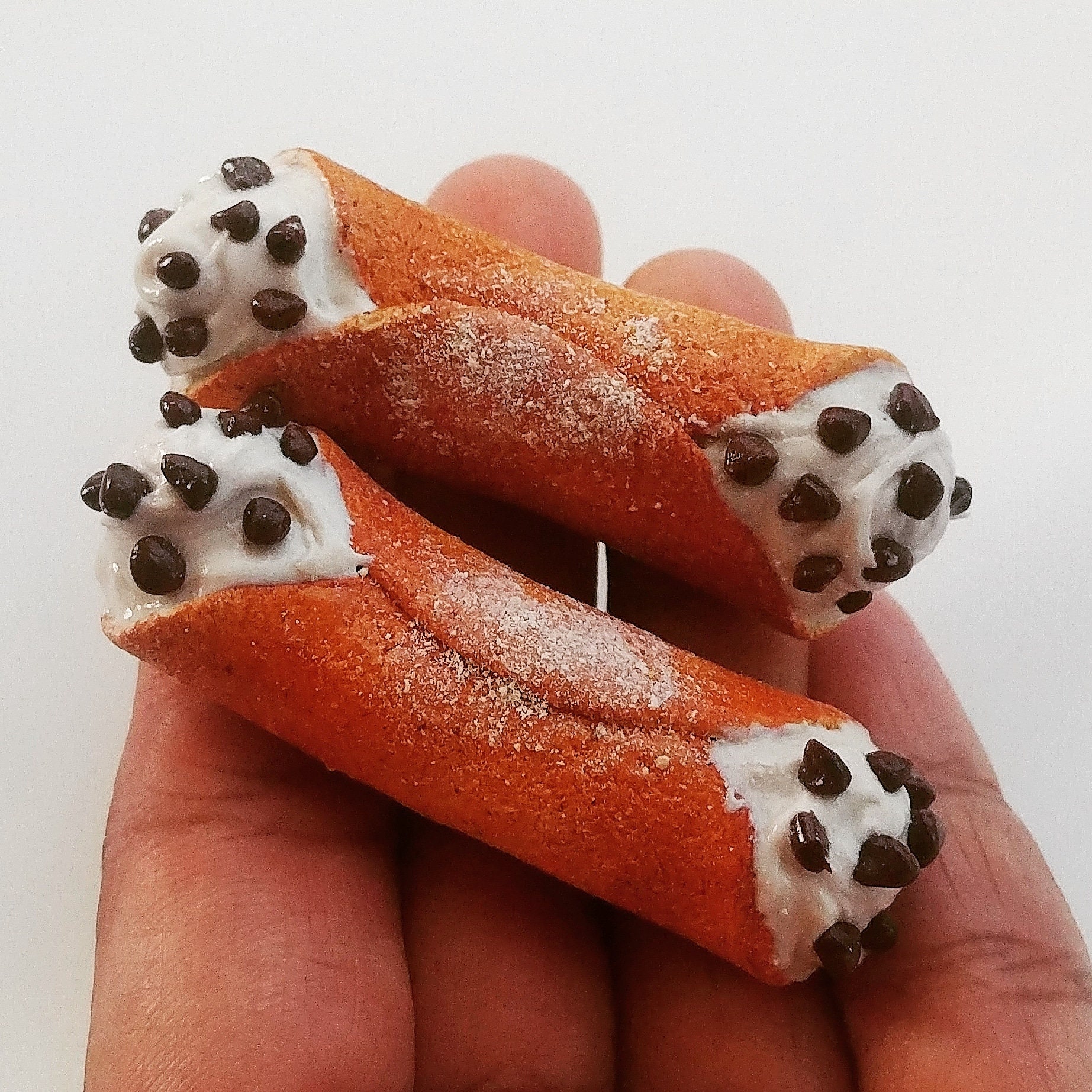 Chocolate Chip Cannoli Magnet , Refrigerator Miniature Food Magnet - Etsy