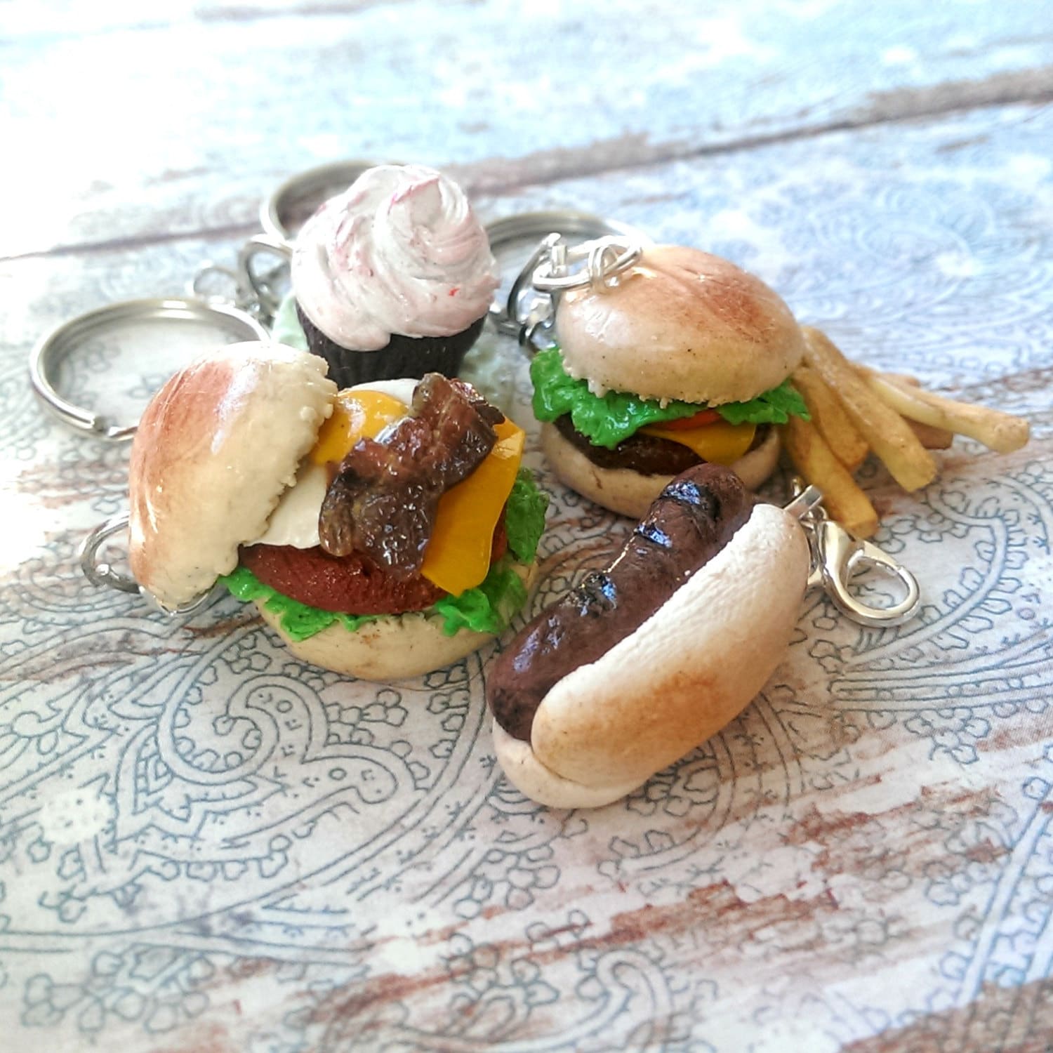 Chocolate Frosted Cake Slice Magnet , Miniature Polymer Clay Fake Food ...