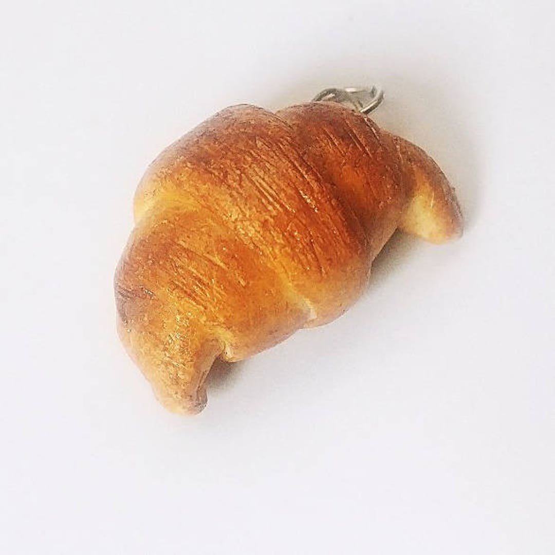 Croissant Charm, Miniature Food Jewelry Charm, Foodie Gifts, Gift for ...