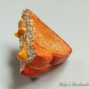 Grilled Cheese Pin, Cute Brooch 3D Food Pin, Food Jewelry, Cute Bar Pin ...