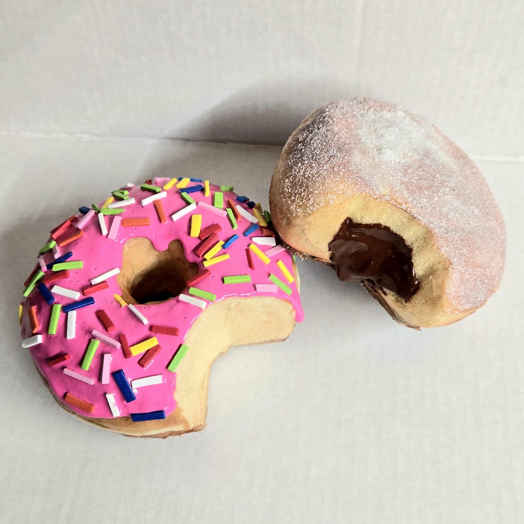 Fake Donut Wall Decors, Sprinkled & Chocolate Set, 3D Food Prop - Etsy