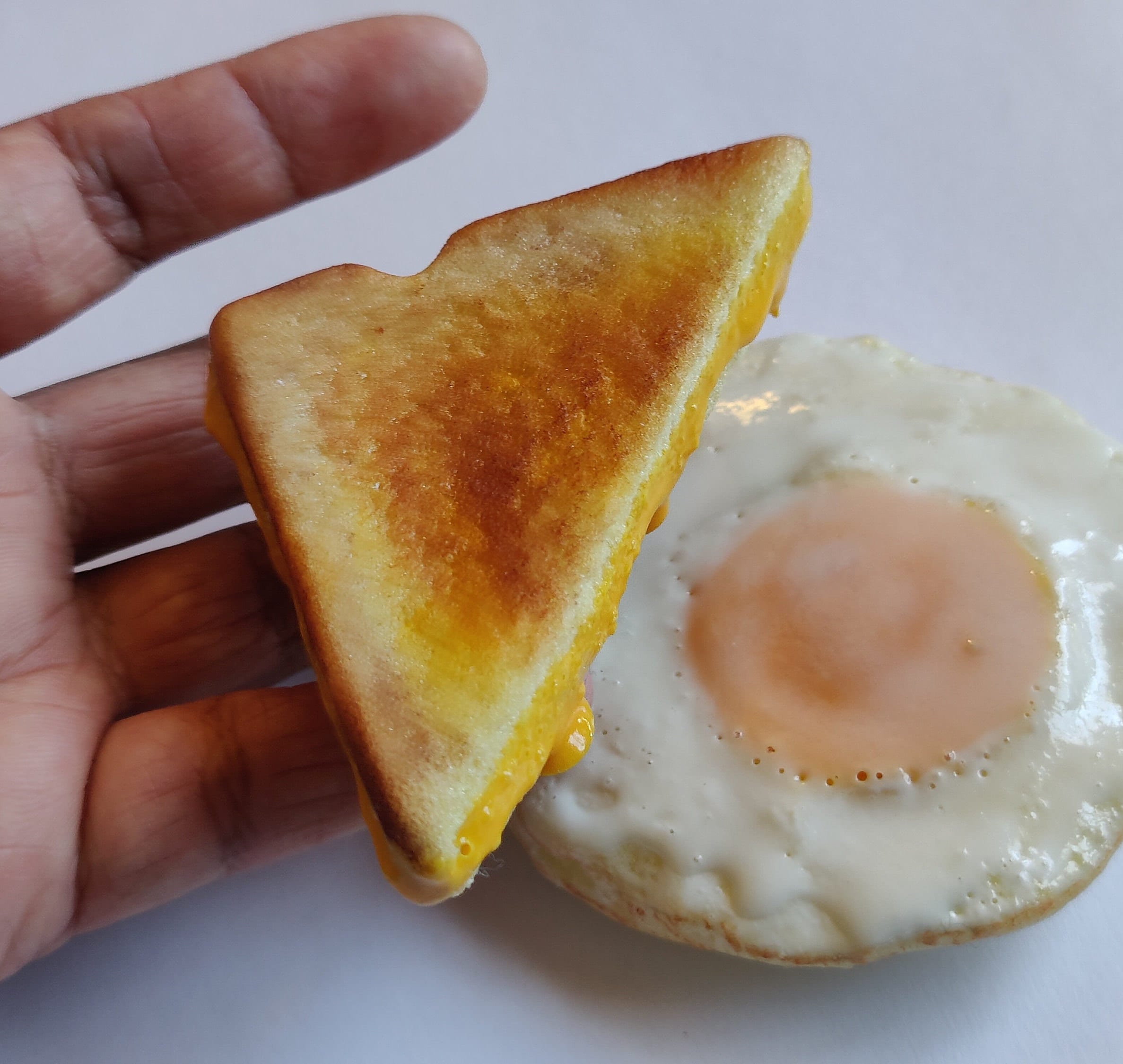 Realistic Faux Grilled Cheese Hair Clip Lightweight Foodie - Etsy