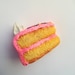 Slice of Cake Magnet, Miniature Polymer Clay Fake Food Magnets, Unique ...