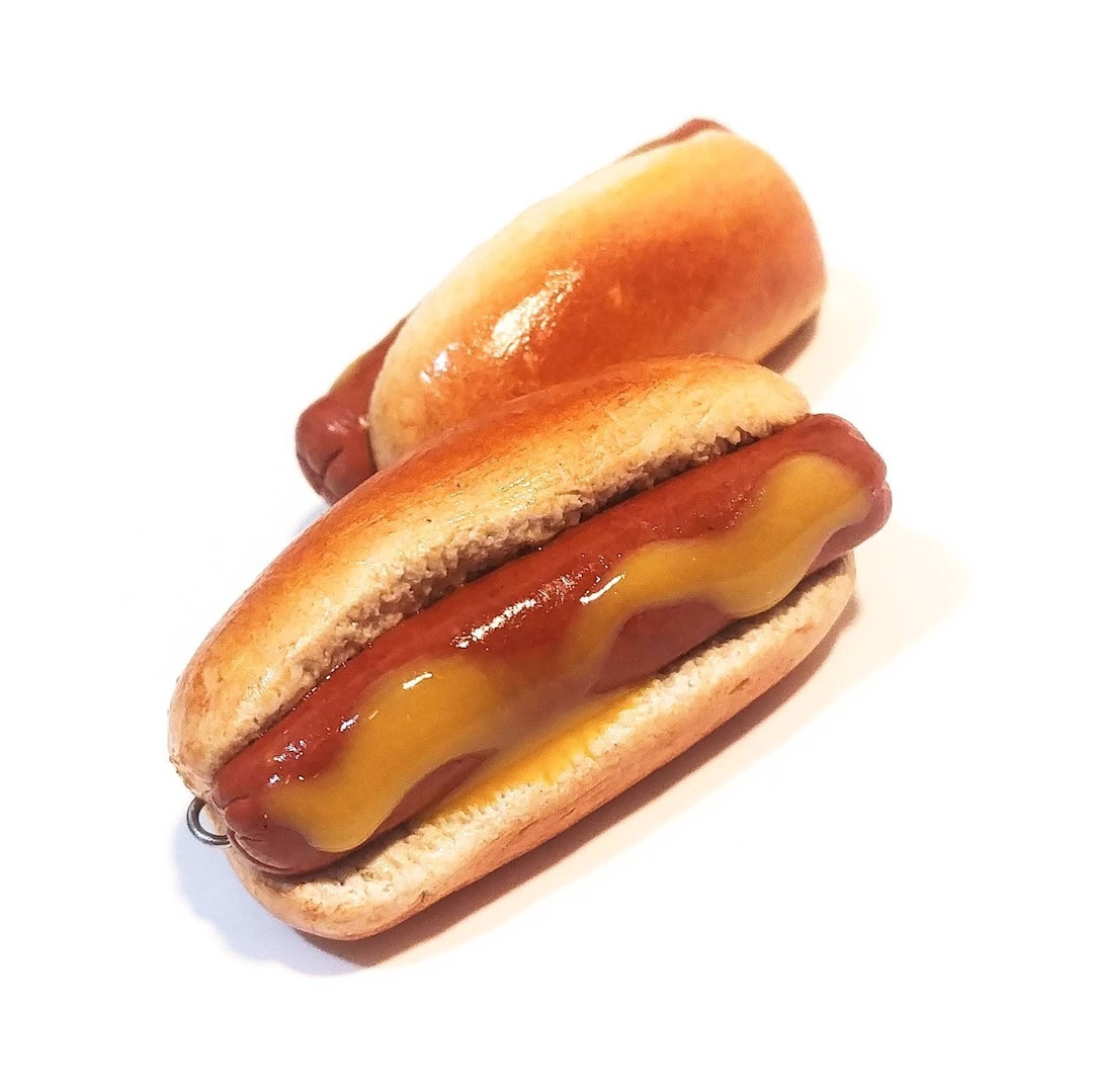 Realistic Hotdog Earrings, Fake Food Jewelry, 4th of July - Etsy