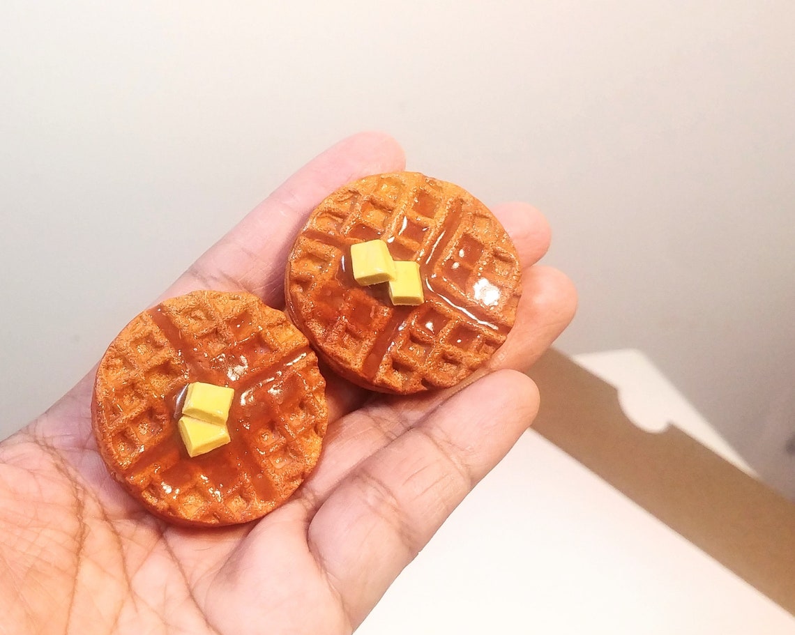 Belgian Waffle Magnet Cute Fridge Locker Bulletin Magnet | Etsy