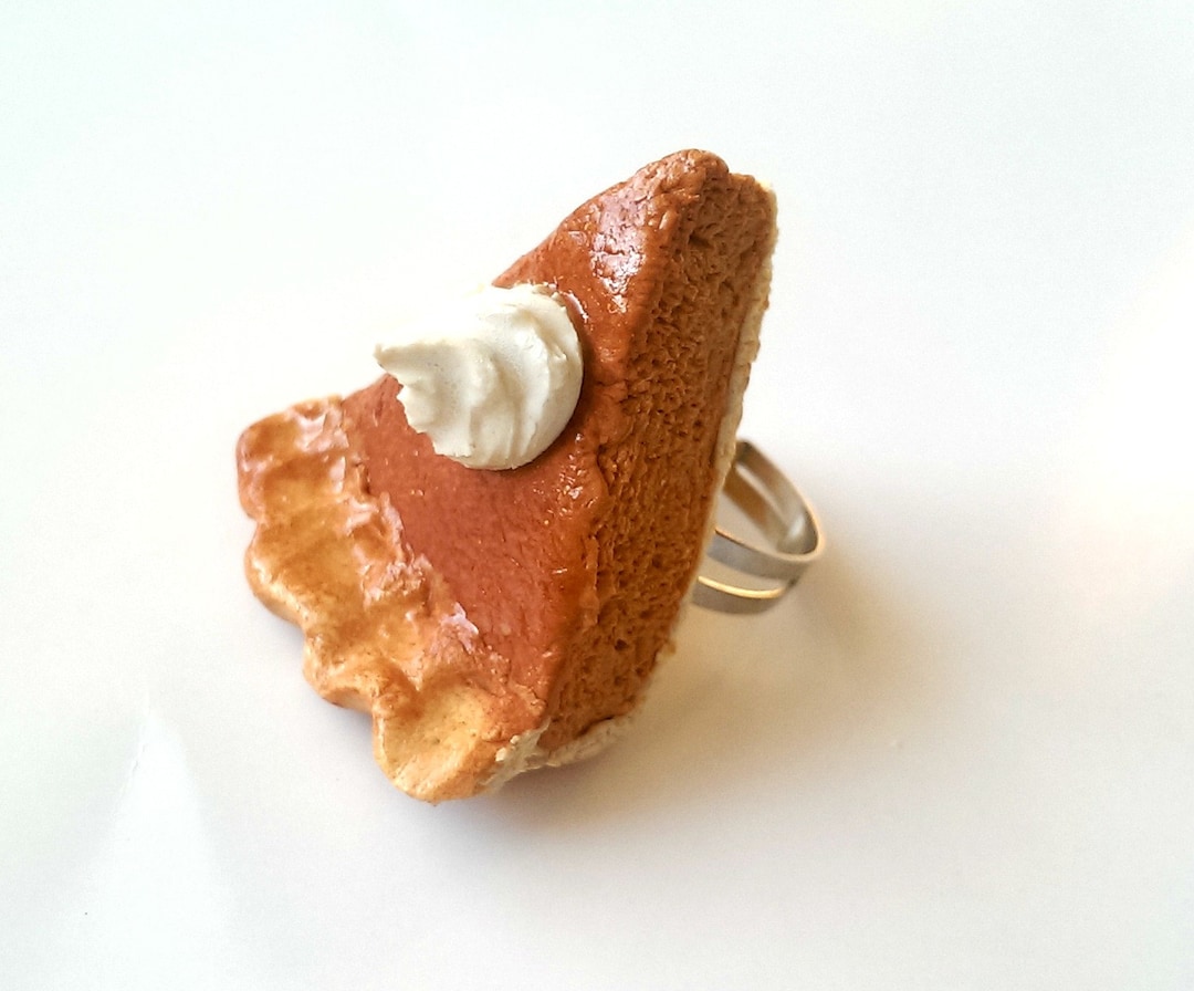 Pumpkin Pie Ring - Food Jewelry, Baker Gift, Cook Gift Thanksgiving - Etsy