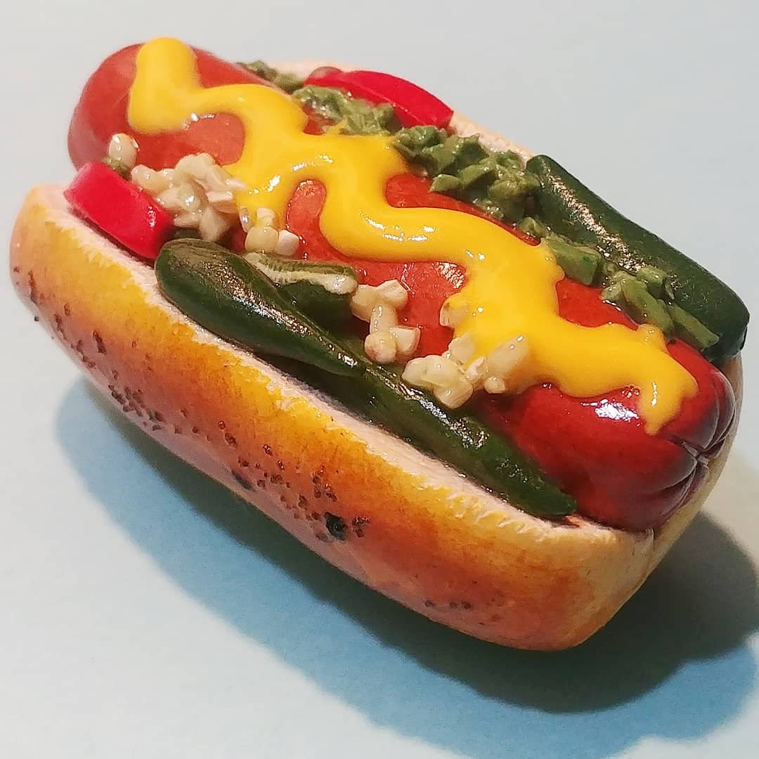 Unique Christmas Gift Miniature Chicago Style Hot Dog Christmas ...