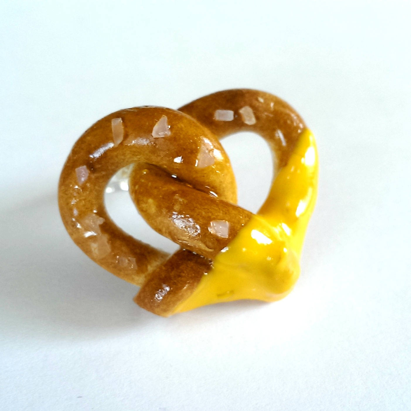 Pretzel Ring Food Jewelry fake Food Ring Food Charms | Etsy