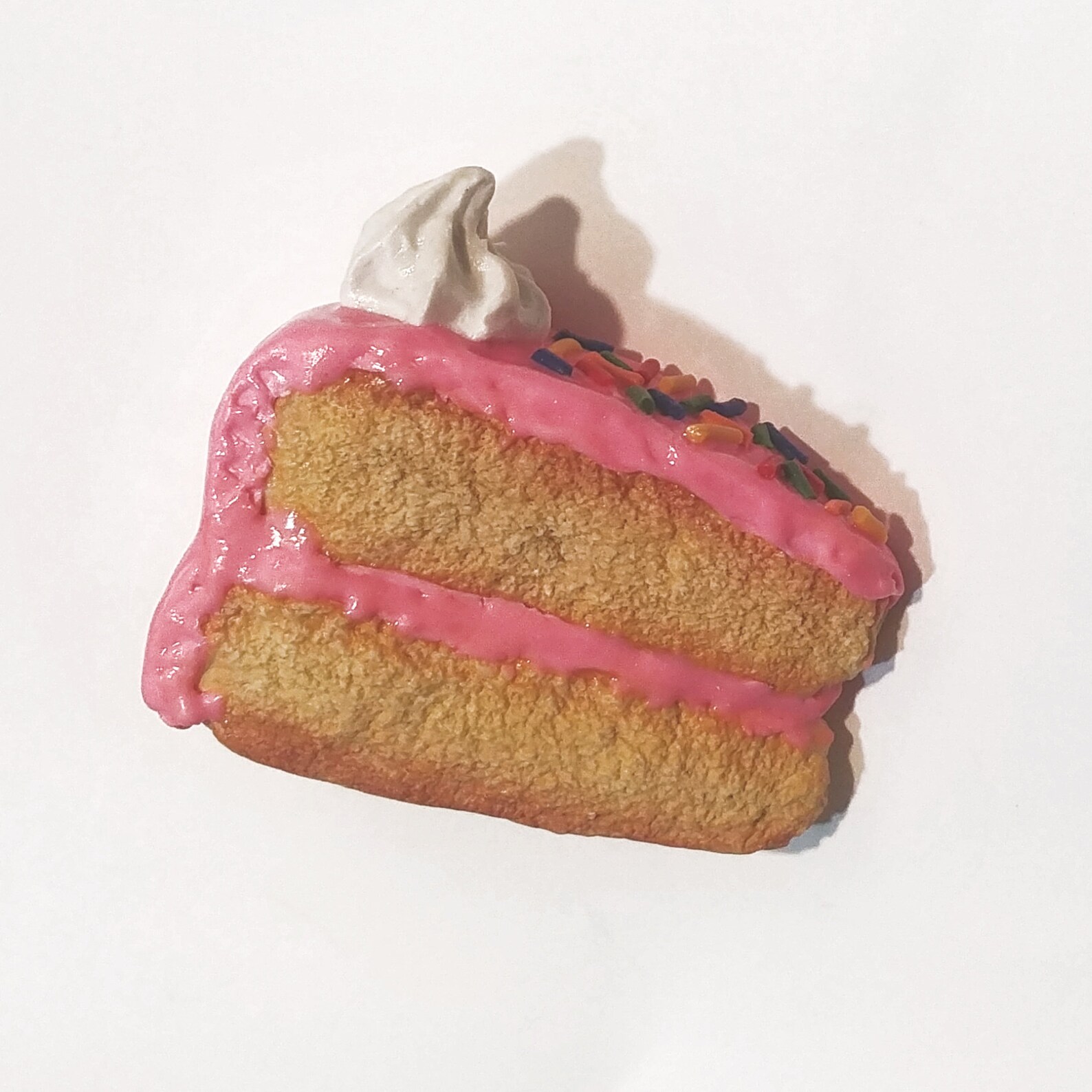 Slice of Cake Magnet, Miniature Polymer Clay Fake Food Magnets, Unique ...