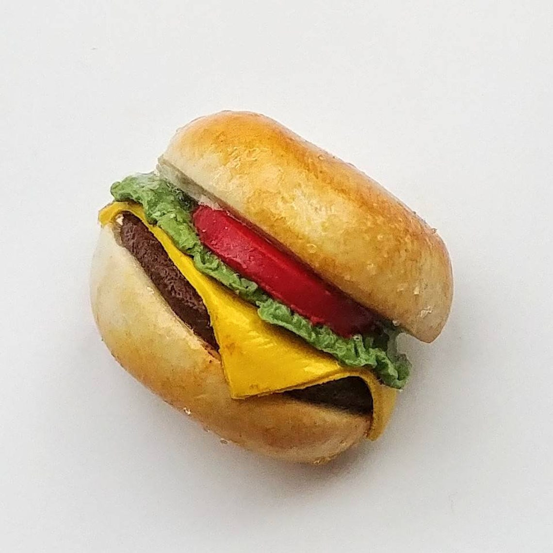 Burger Pin Cheeseburger Lapel Pin Food Pins Food Jewelry | Etsy