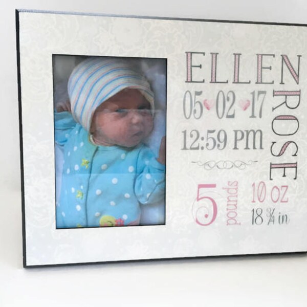 Baby Girl Frame - Etsy
