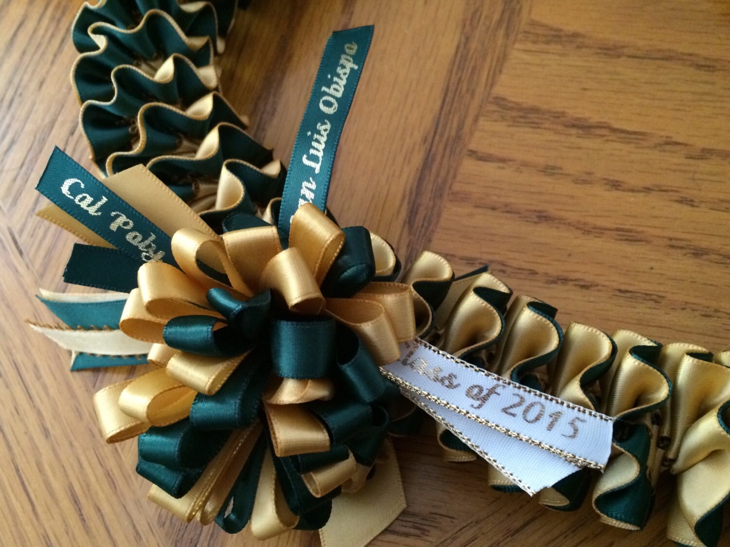 Cal Poly SLO Single Braided Graduation Ribbon Lei Braided - Etsy