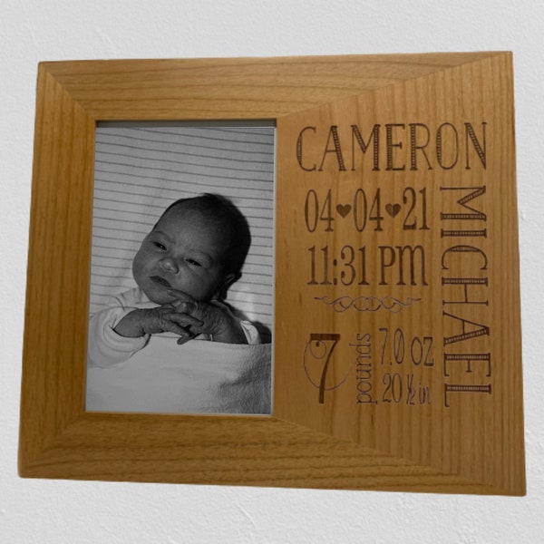 Baby Picture Frame - Etsy