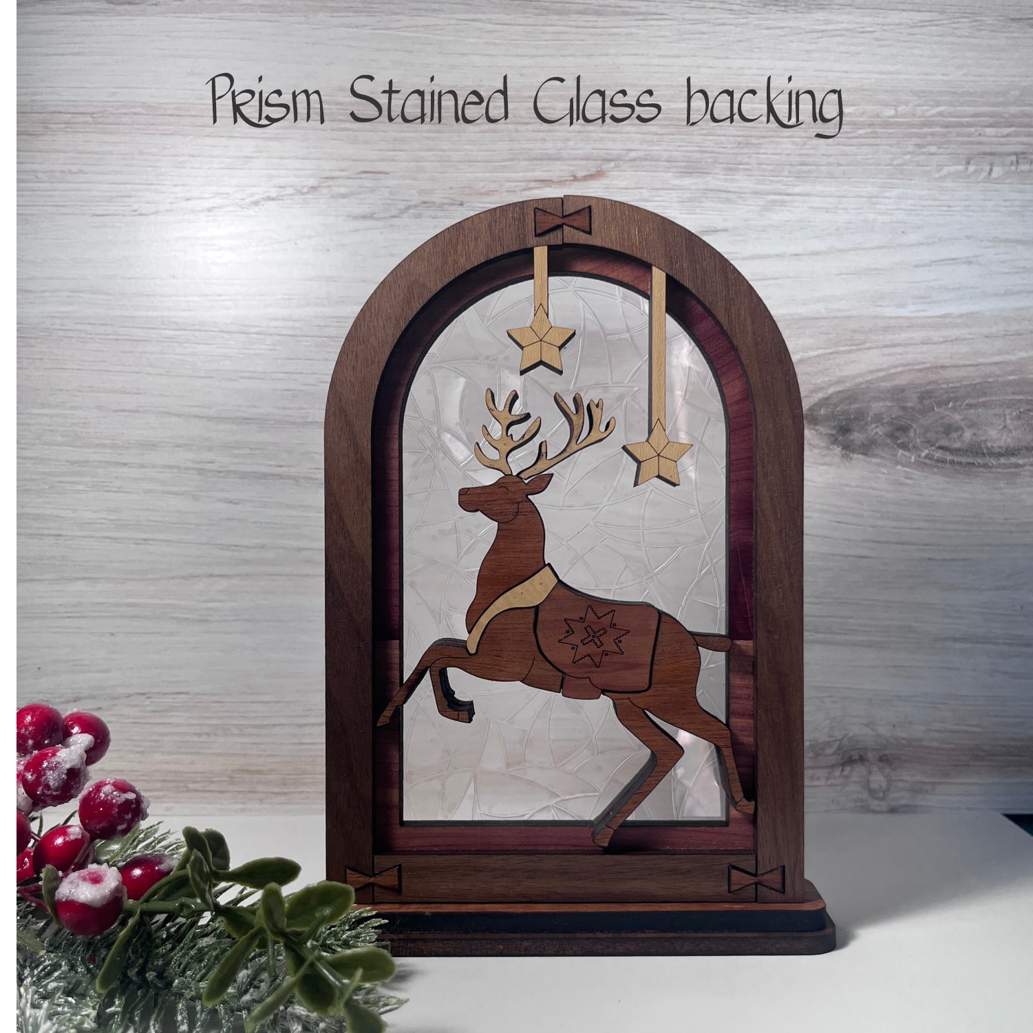 Wood Arch Mantle Piece Reindeer Mantle Piece Mantle Art - Etsy