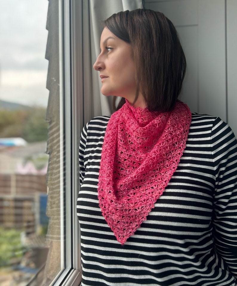 Crochet Neckerchief PDF Pattern/ Crochet Kerchief/ Crochet Shawlette ...