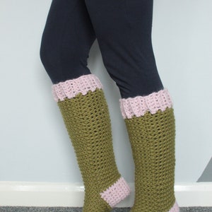 Chunky Crochet Socks Pattern/ Crochet Slipper Socks/ Knee High Crochet ...