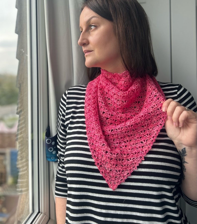 Crochet Neckerchief PDF Pattern/ Crochet Kerchief/ Crochet Shawlette ...