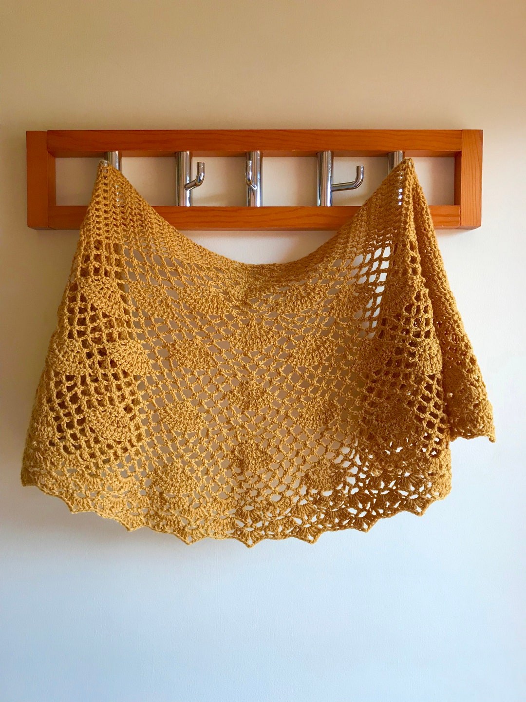 Crochet Shawlette PDF Pattern: Lacy Neck Scarf Tutorial / Wrap / Shawl ...