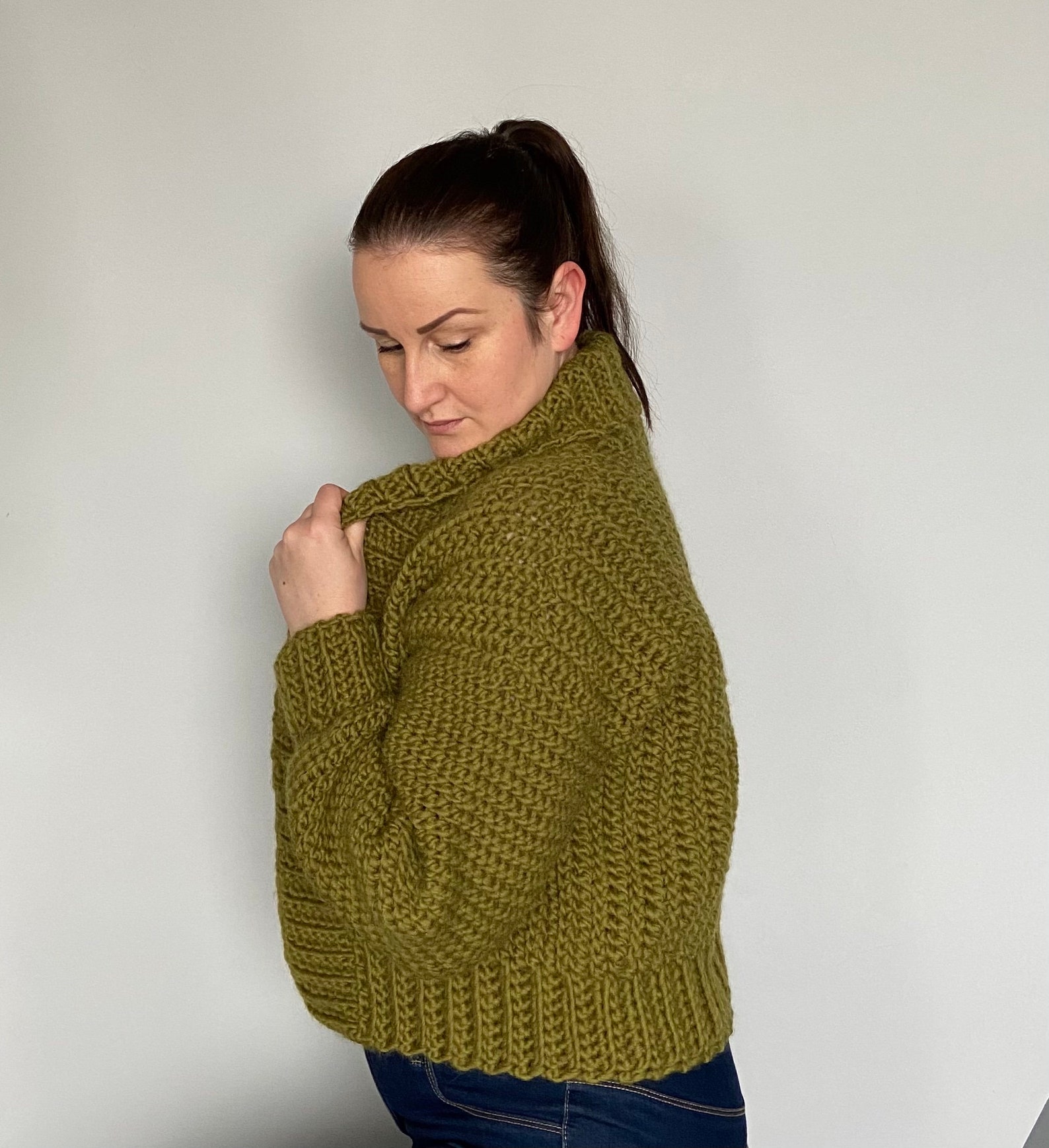 Super Chunky Crochet Cardigan PDF Pattern/ Crochet Bomber - Etsy