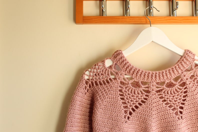 Lace Sweater Crochet PDF Pattern/ Women's Crochet Sweater in XS-3XL ...