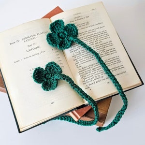 Crochet Shamrock Bookmark PDF Crochet Pattern/ Crochet Four Leaf Clover ...