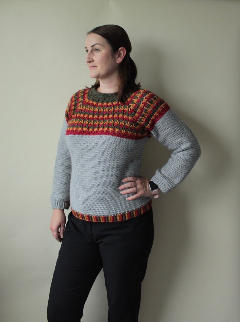 Winter Crochet Sweater PDF Pattern/ Women's Christmas Crochet Jumper ...