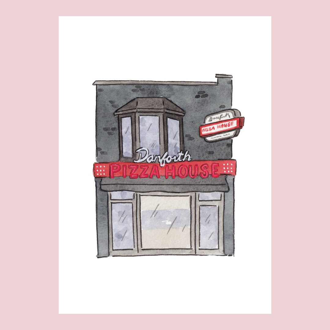 Danforth Pizza House Print (toronto, ON) - Etsy