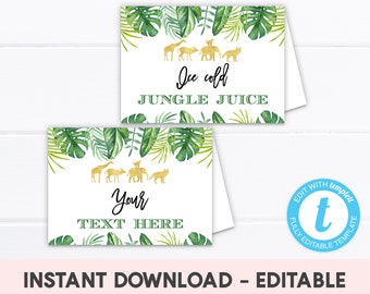 Safari food labels | Etsy