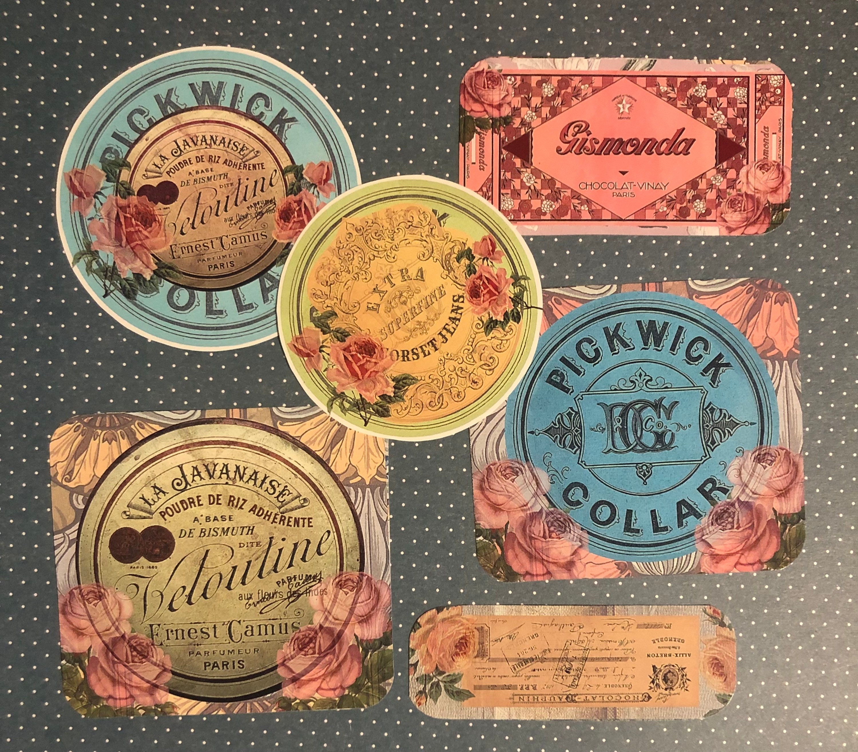 Label Stickers Old Fashion Label Stickers Junk Journal - Etsy UK