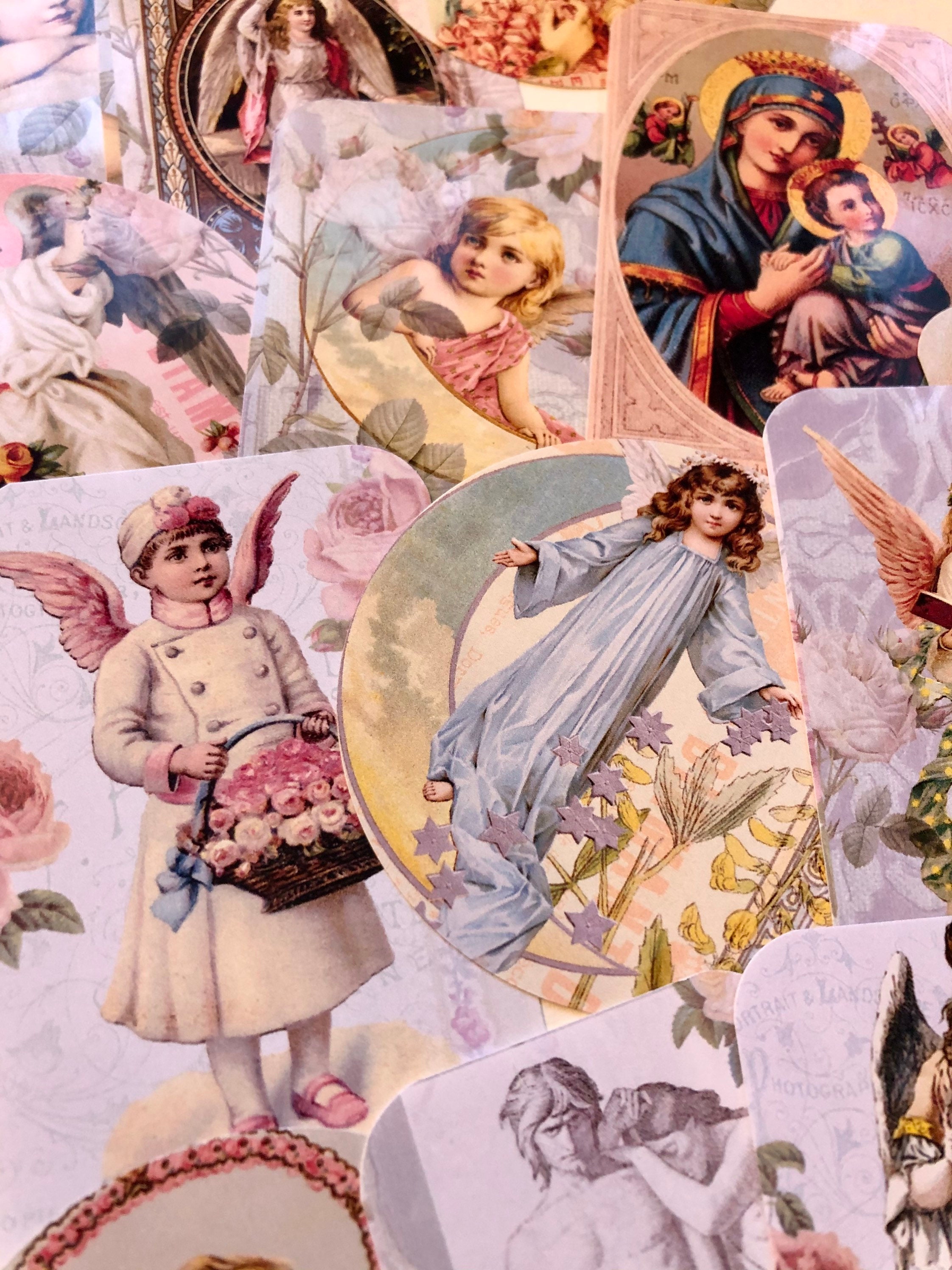 Religious Stickers Virgin Mary Christianity Stickers Angel - Etsy UK