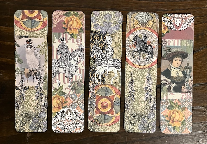 Medieval Bookmarks. A Set of Ten Medieval Inspired Bookmarks - Etsy