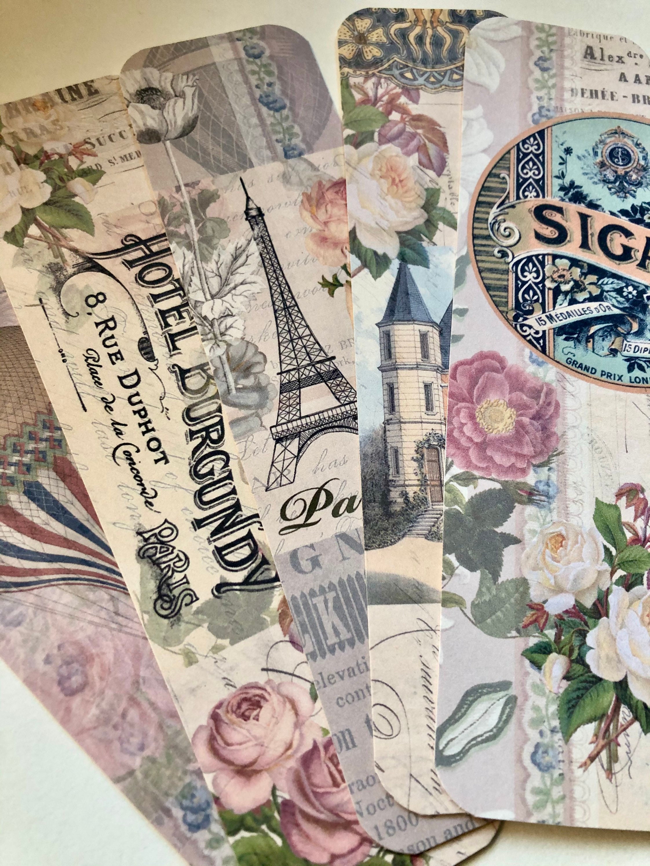 Paris bookmarks. Ten pretty Paris bookmarks | Etsy